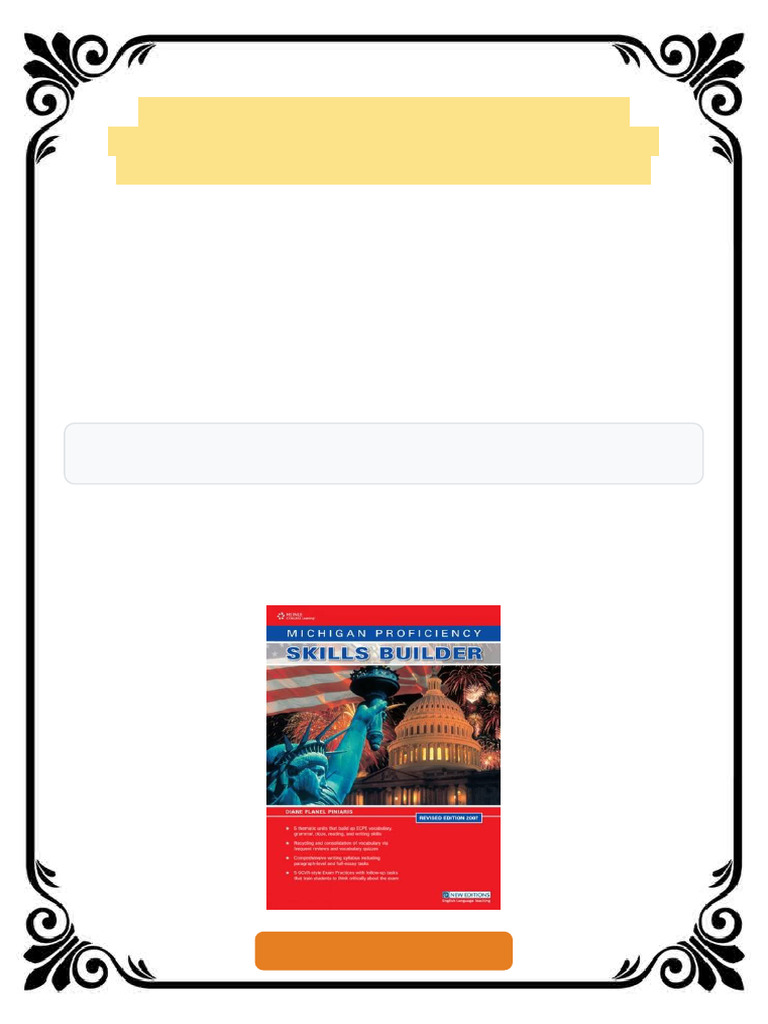 Michigan Proficiency Skills Builder Student Book Glossary 1st Edition ...