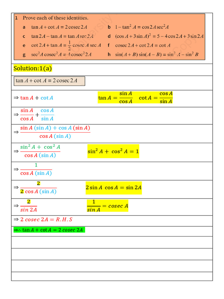 Ex 3D ... Pure Math 2 & 3 | PDF