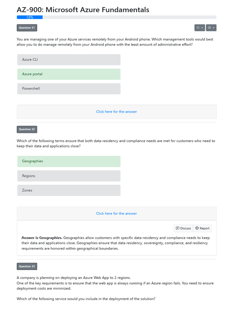AZ-900_ Microsoft Azure Fundamentals Certification Dump Questions ...