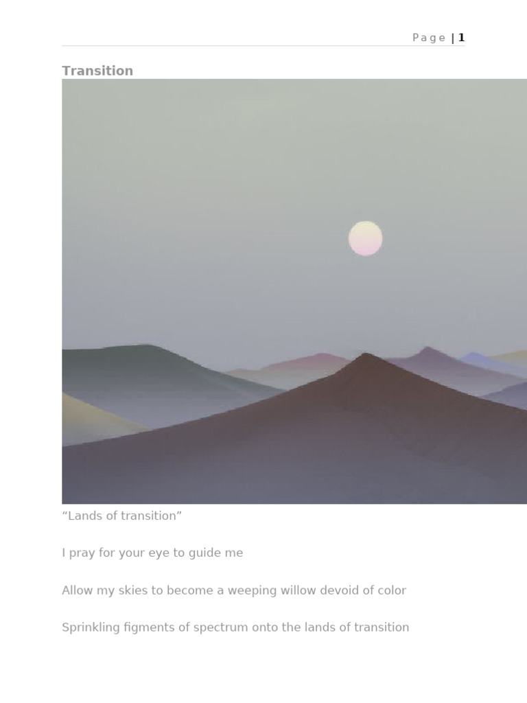 Lands of Transitions | PDF | Composition (Visual Arts) | Abstract Art