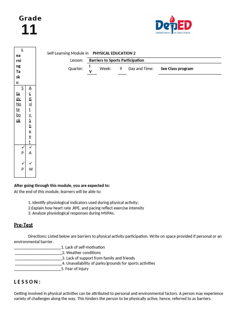 HOPE-2-Q3-MODULE-5 | PDF | Psychology