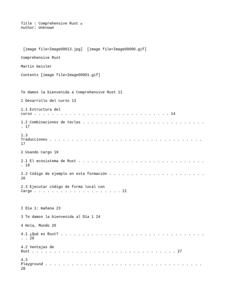 Curso Completo de Rust: Guía Práctica | PDF | Compilador | Lenguaje de programación