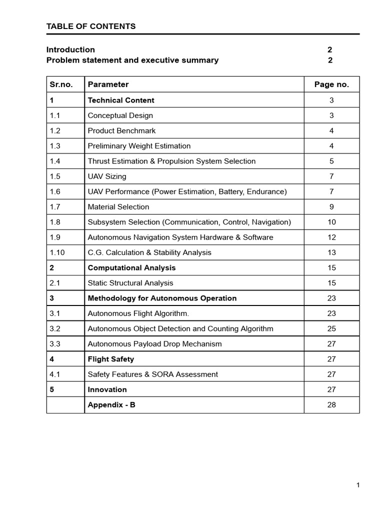 Autonomous UAV Design and Analysis | PDF | Unmanned Aerial Vehicle ...
