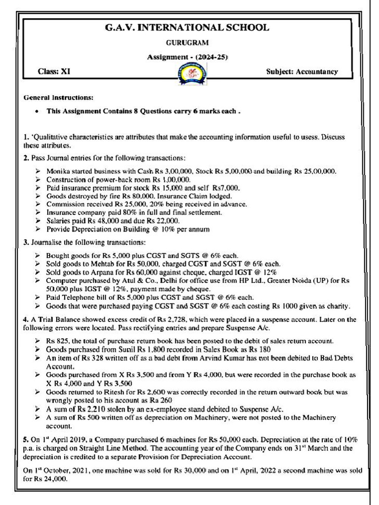 Assignment (All Subjects) | PDF