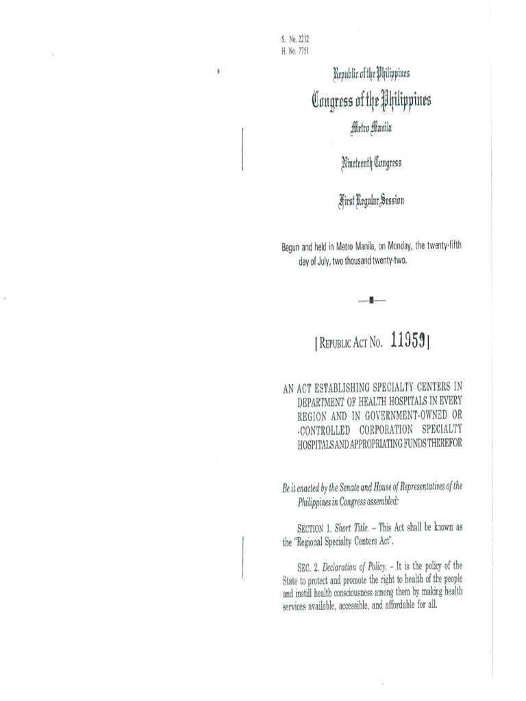 Ra 11959 Specialty Centers - Rotated | PDF