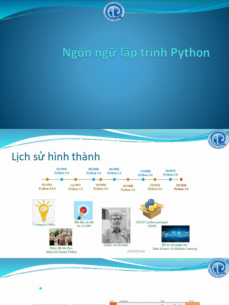 Bài 0-Ngôn Ngữ Lập Trình Python (1) | PDF
