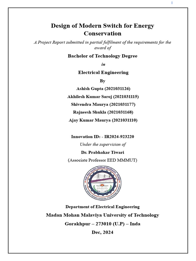 Design of Modern Switch - Final | PDF | Rectifier | Transformer