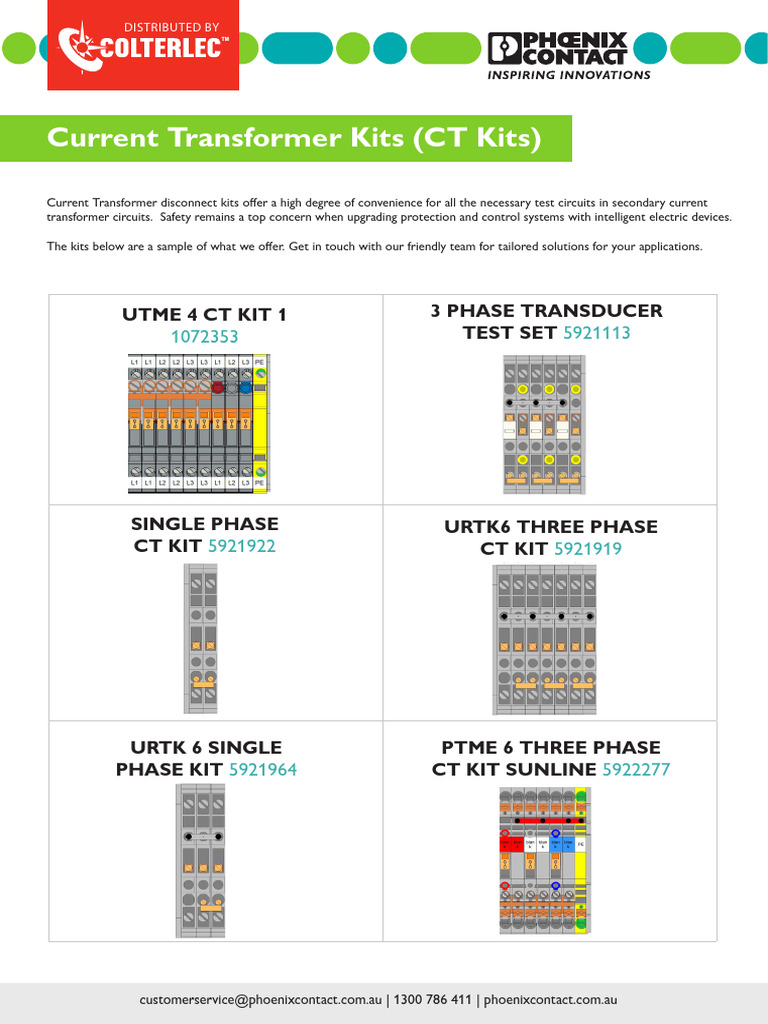 VAC CT Kit Brochure v2 - Colterlec | PDF