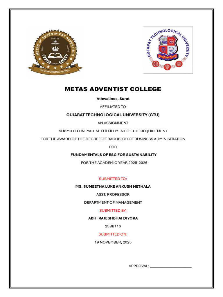 First Page ESG[1] | PDF
