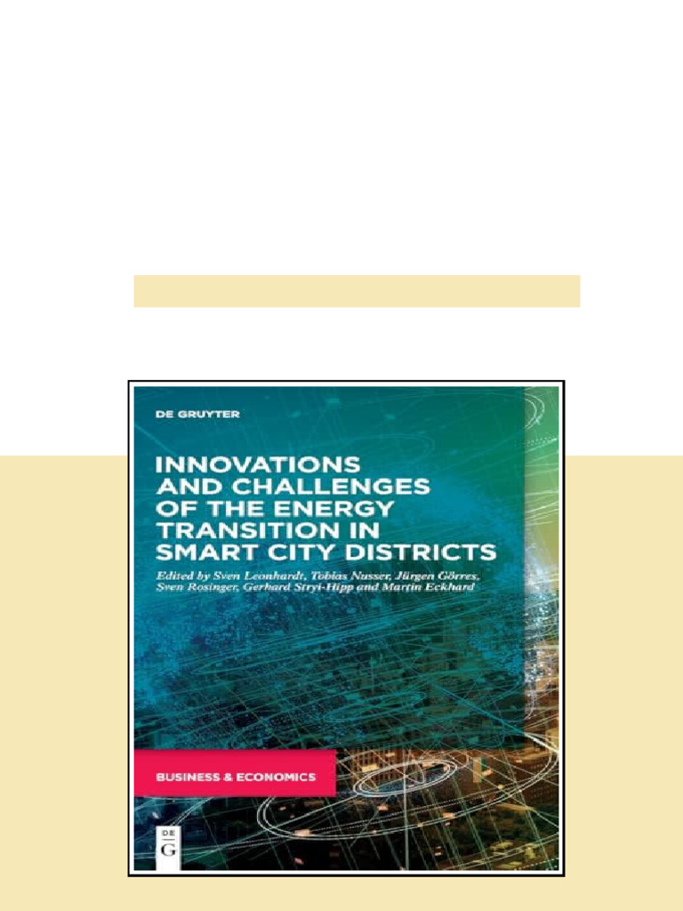 Innovations and challenges of the energy transition in smart city ...