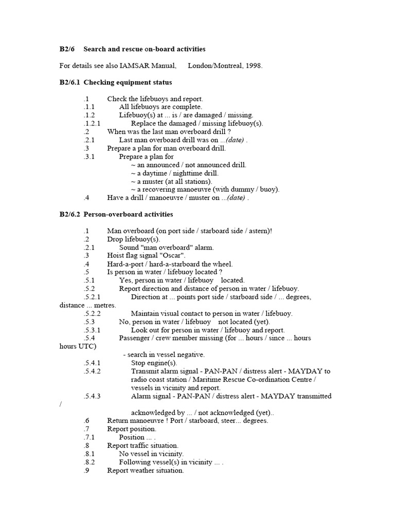International Aeronautical and Maritime Search and Rescue Manual ...