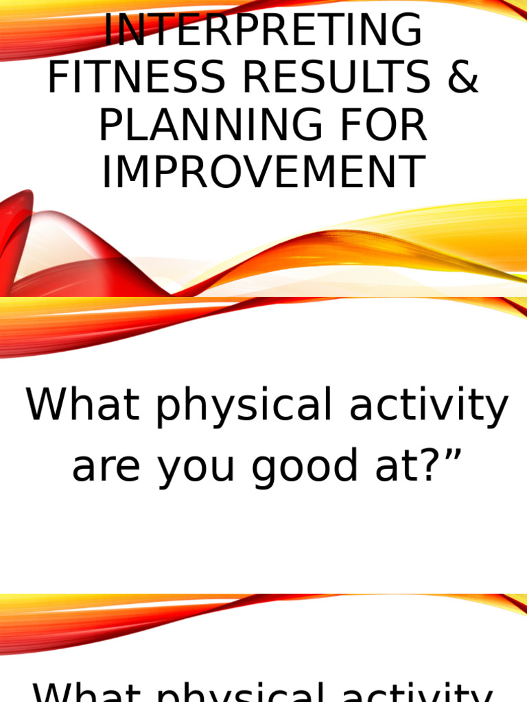 Fitness Assessment and Improvement Guide | PDF | Physical Fitness ...