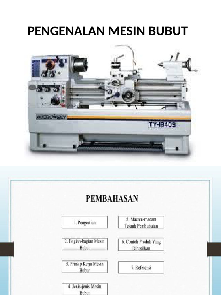 Materi Mesin Bubut | PDF