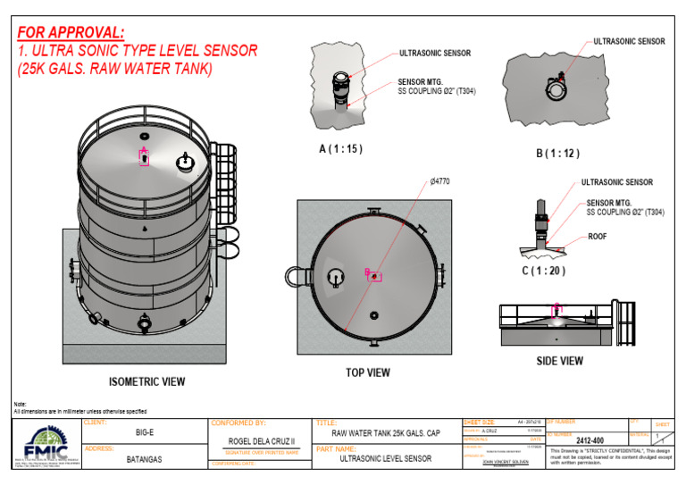 Raw Water Tank 25000 Gals. Cap. - Ultra Sonic Sensor_c5bf94bc-c22d-4d47 ...