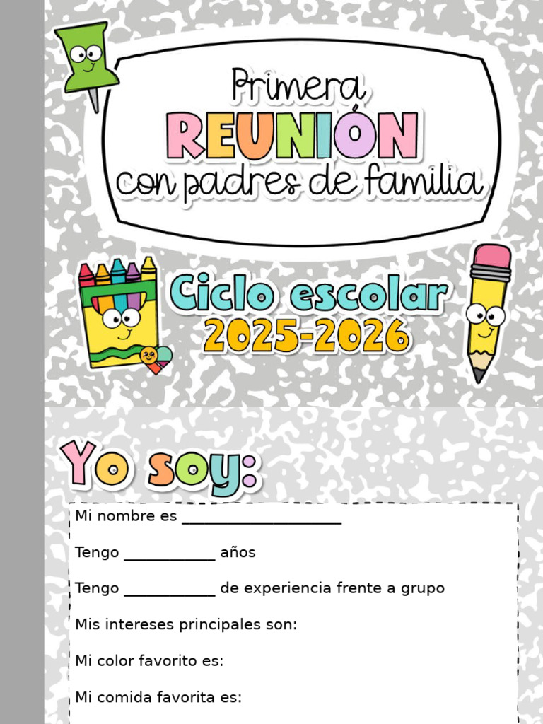52_PRIMERA REUNIÓN CON PADRES DE FAMILIA_EDUCADORASSOS_25_26 | PDF ...