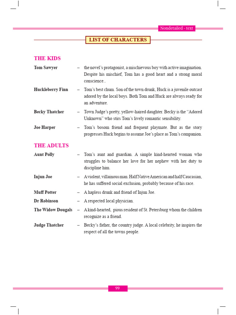 The Adventures of Tom Sawyer GÇô Mark Twain (Non-Detailed Text) - List ...