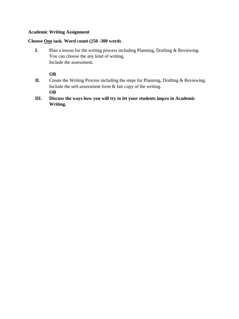 Academic Writing Assignment | PDF
