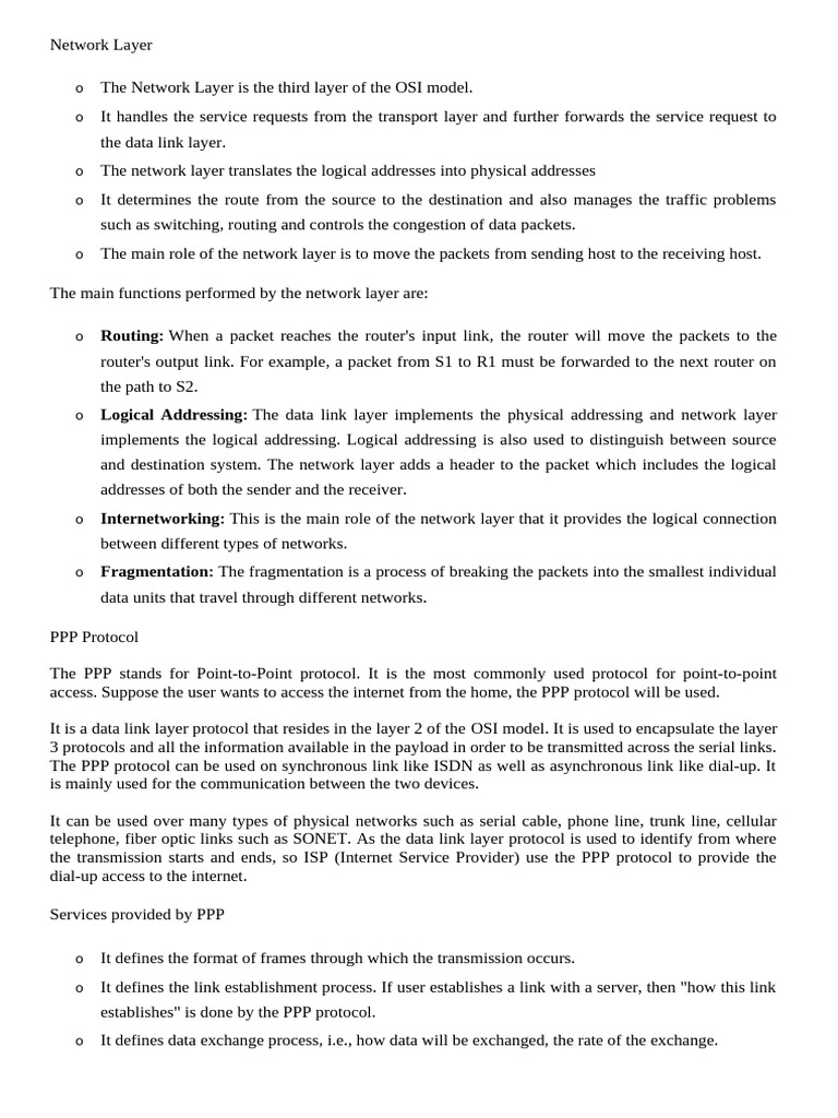 Network Layer Unit 3 | PDF | Internet Protocols | Internet Protocol Suite