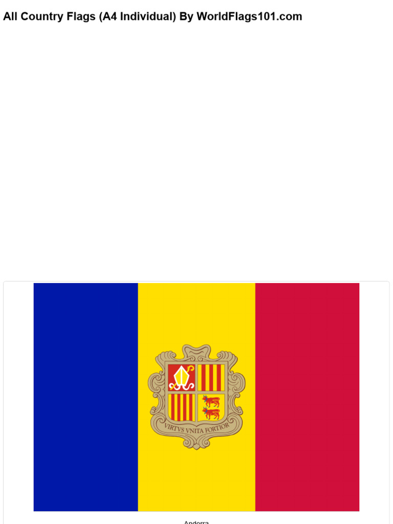 A4 Country Flags Collection | PDF