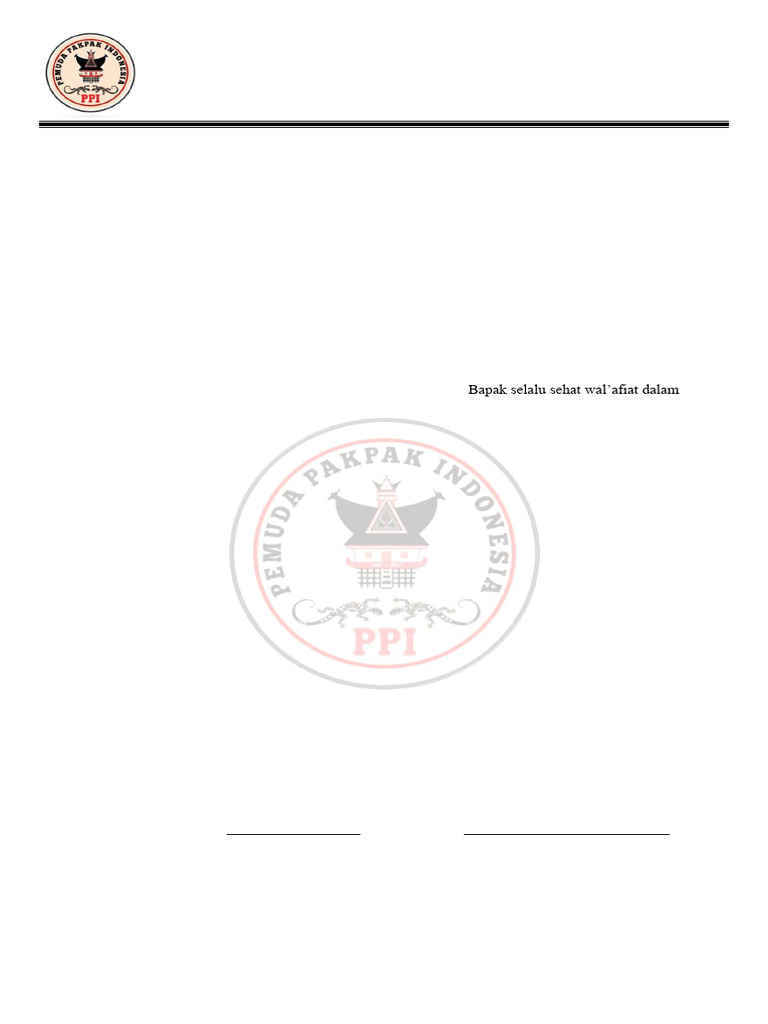 Permohonan Pemakaian Gedung DPD PPI Dairi | PDF