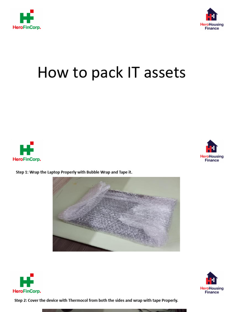 How To Pack IT Assets - SOP | PDF