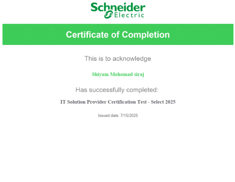 Apc Certificate | PDF