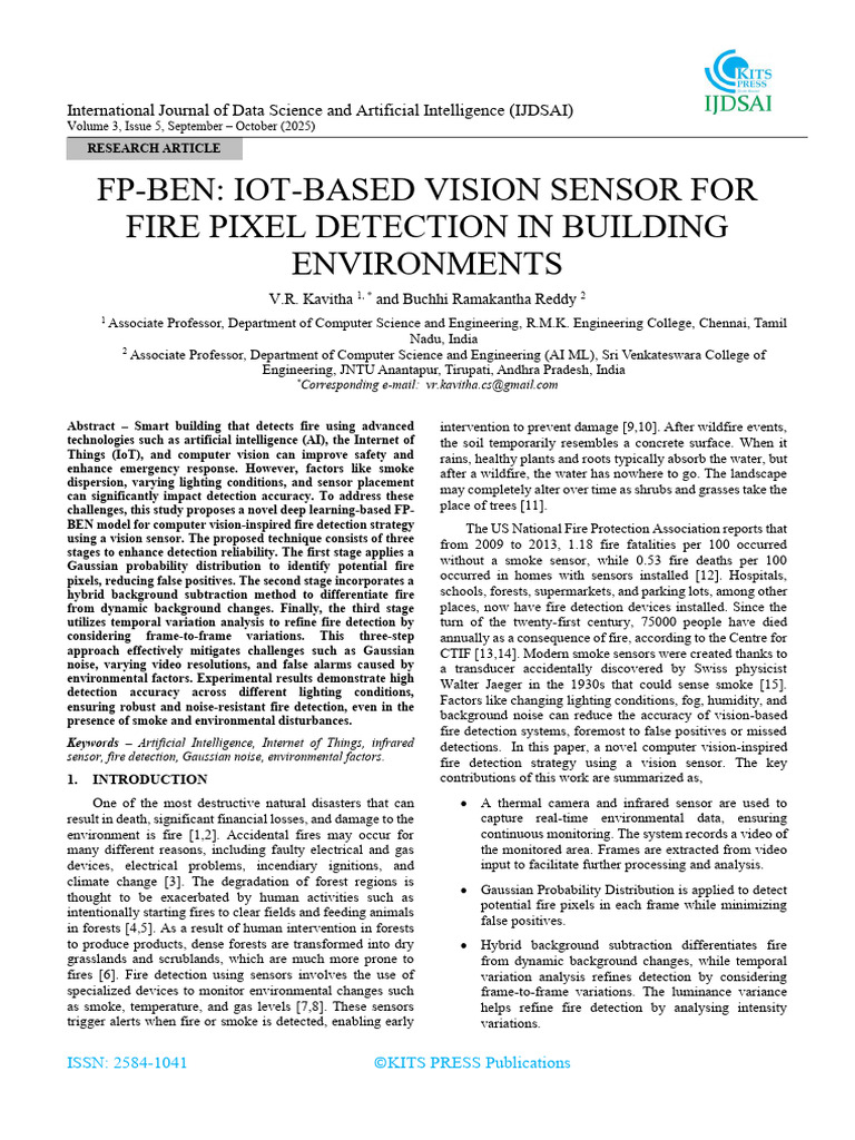 IoT Vision Sensor for Fire Detection | PDF | Image Segmentation