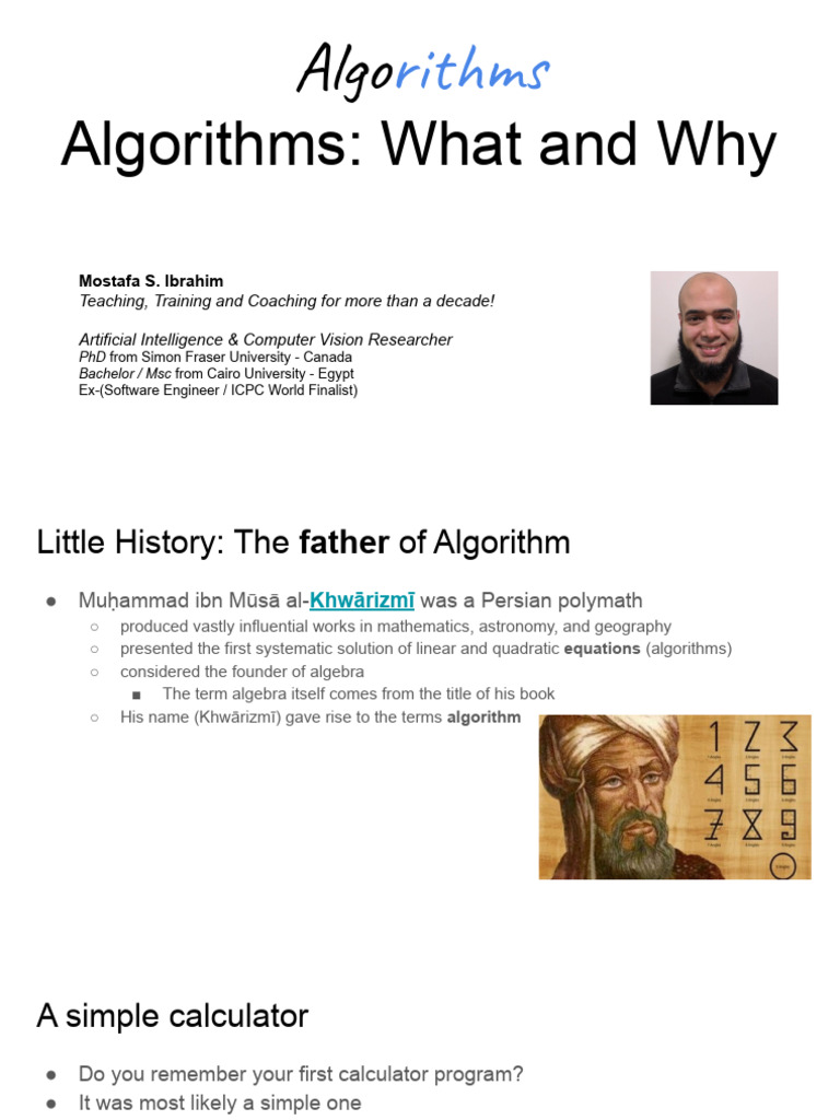 1.1 01 Algorithms_ What and Why | PDF | Algorithms | Machine Learning