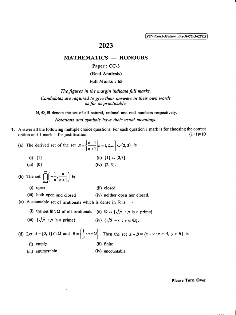 2023 10 Math Sem II 2023 | PDF