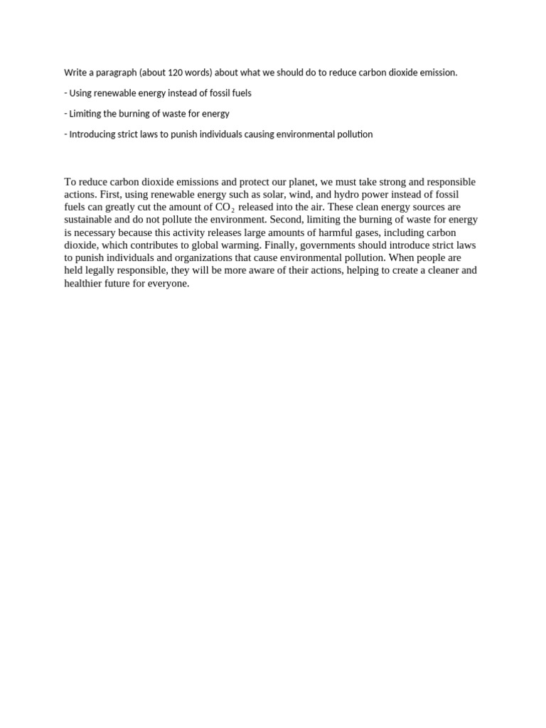 Write A Paragraph | PDF