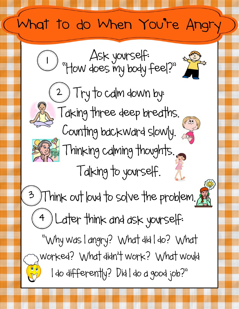 What To Do When You Are Angry Poster | PDF