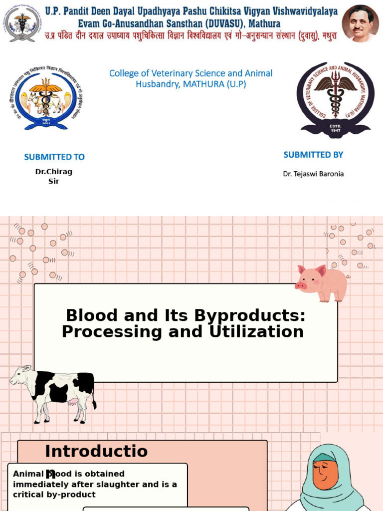 Blood Byproducts: Processing and Uses | PDF | Blood Plasma | Coagulation