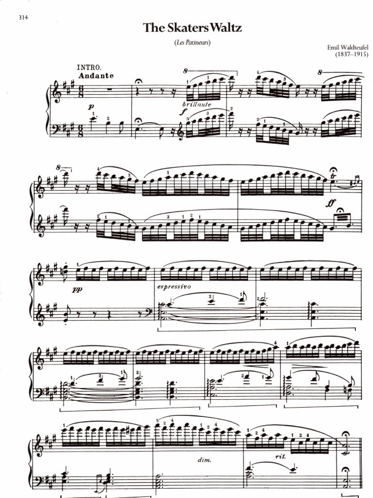 The Skaters' Waltz by Emil Waldteufel | PDF