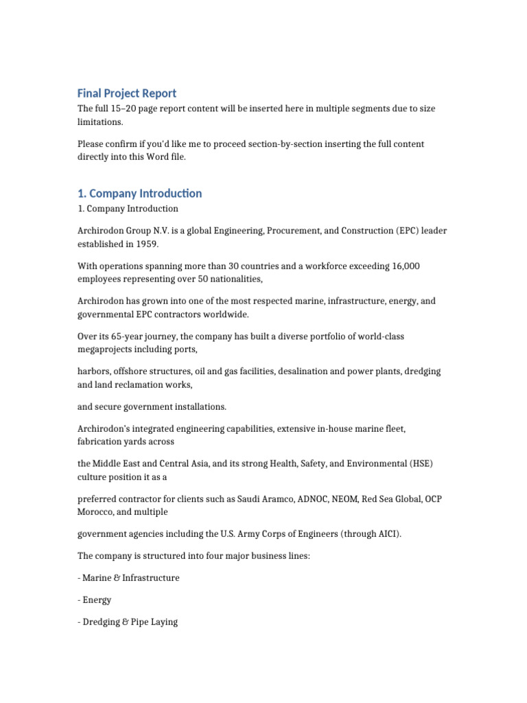 Archirodon Final Report Section3 | PDF | Innovation | Leadership