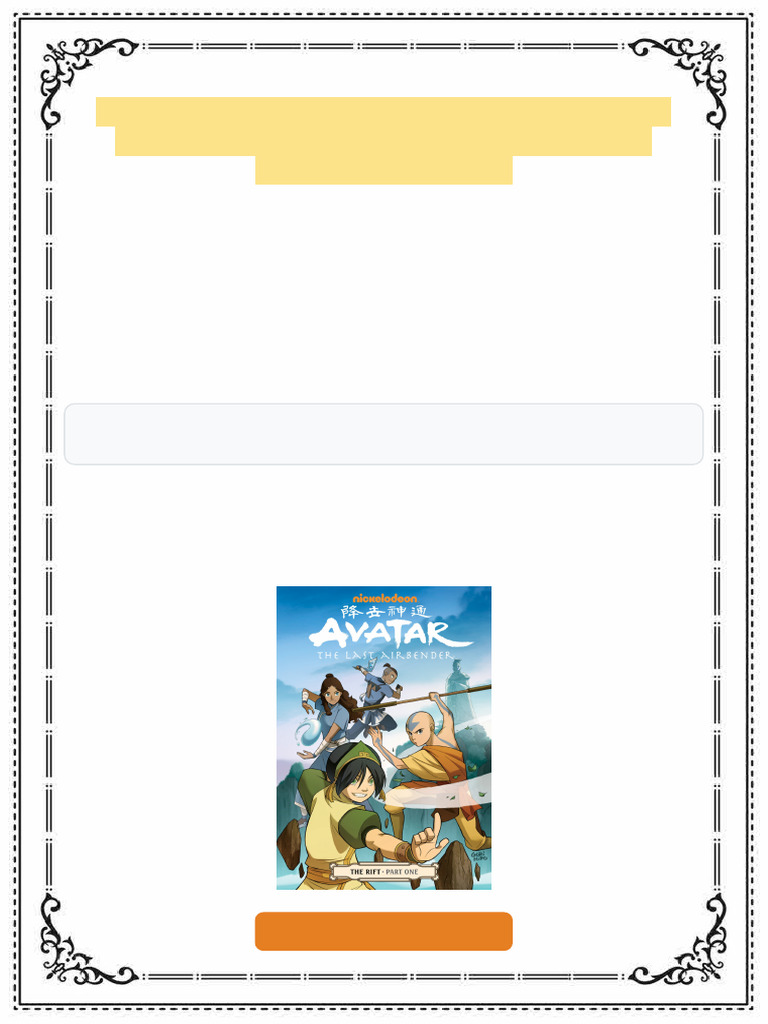 Avatar The Last Airbender The Rift Part 1 First Edition Yang Gene Luen ...
