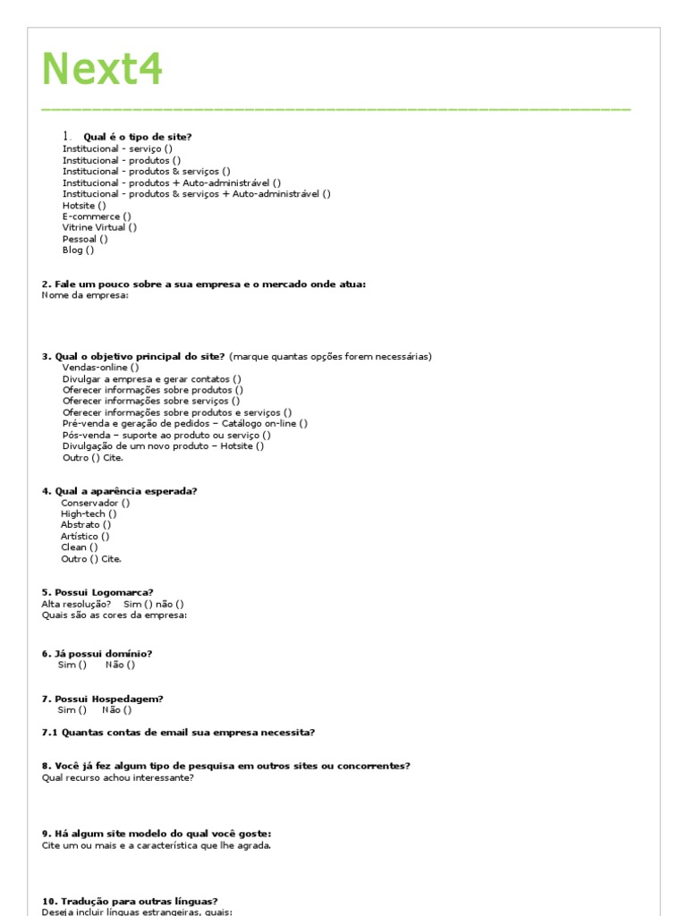 Mini Briefing | PDF | Negócios