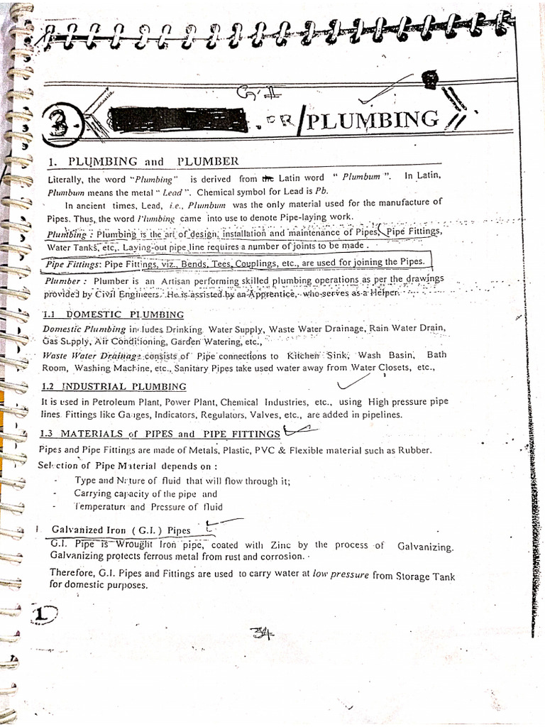 Plumbing | PDF