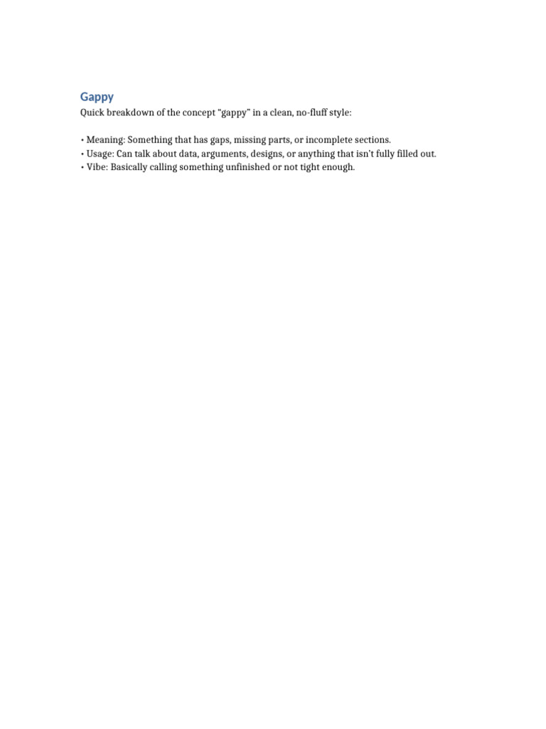 gappy | PDF