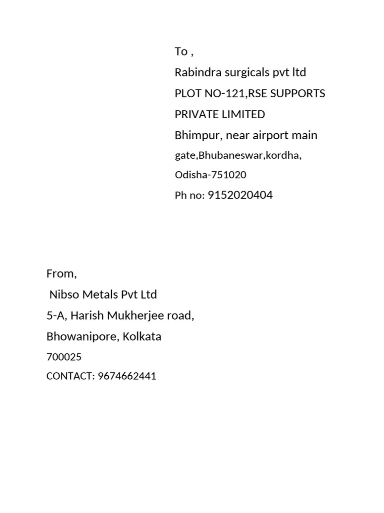 Address Format | PDF