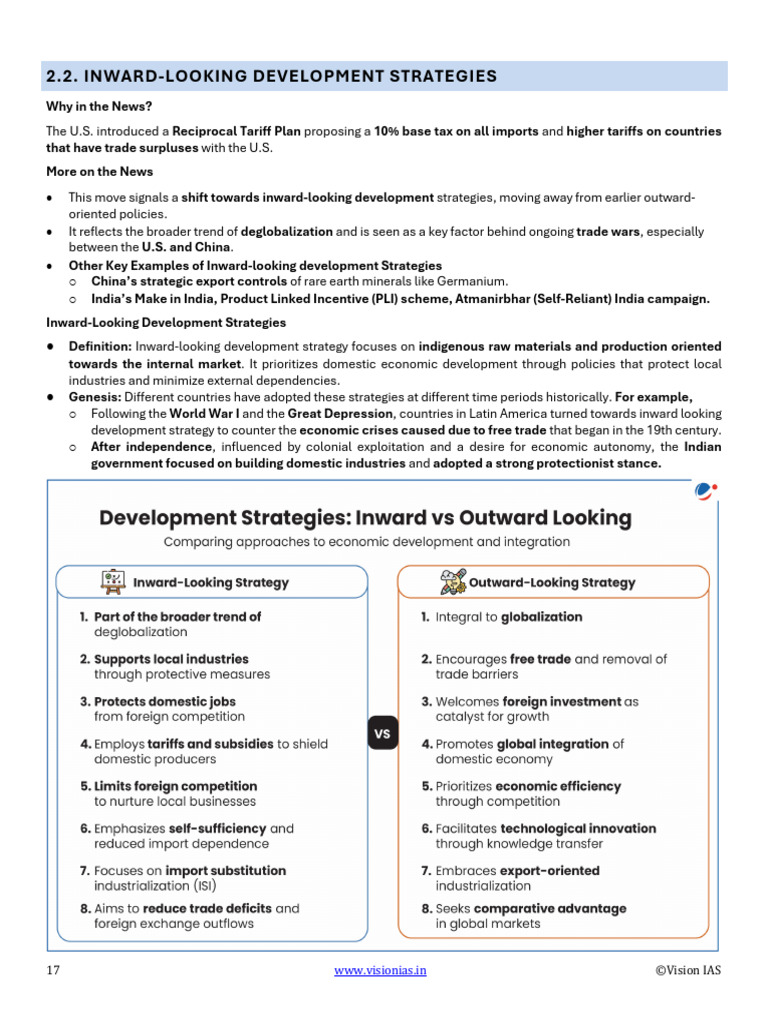 Inward-Looking Development Strategies Explained | PDF | Protectionism ...