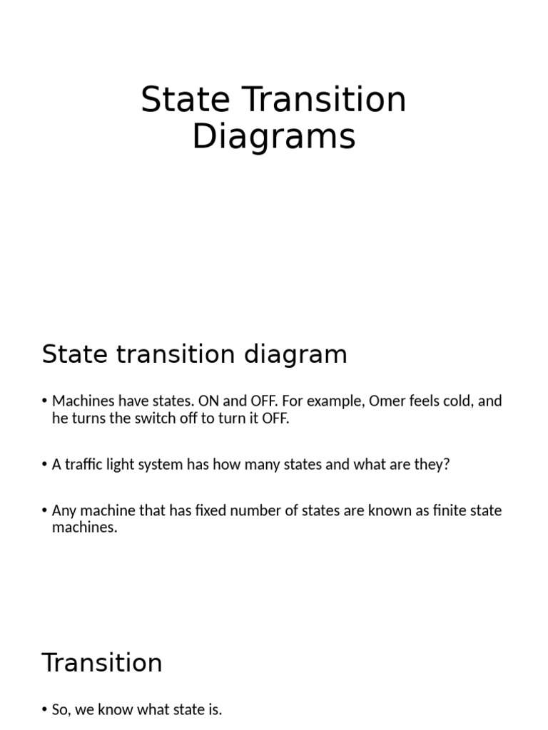 Understanding State Transition Diagrams | PDF