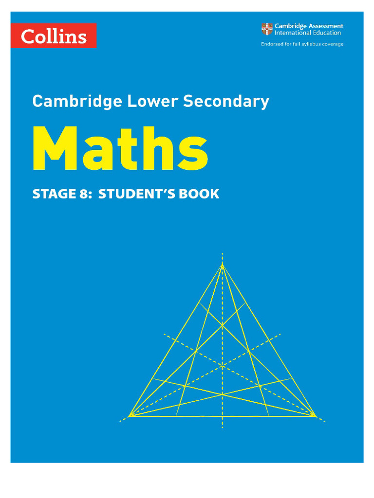 Collins Cambridge Lower Secondary Maths Stage 8 Student's Book | PDF