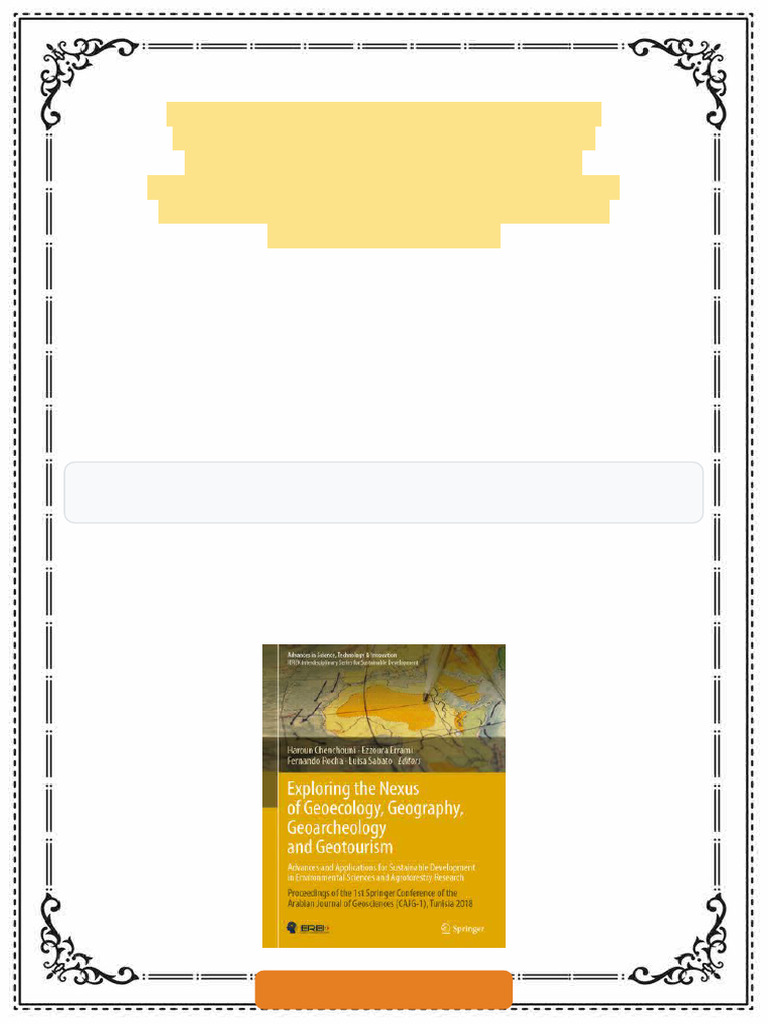 Exploring the Nexus of Geoecology, Geography, Geoarcheology and ...