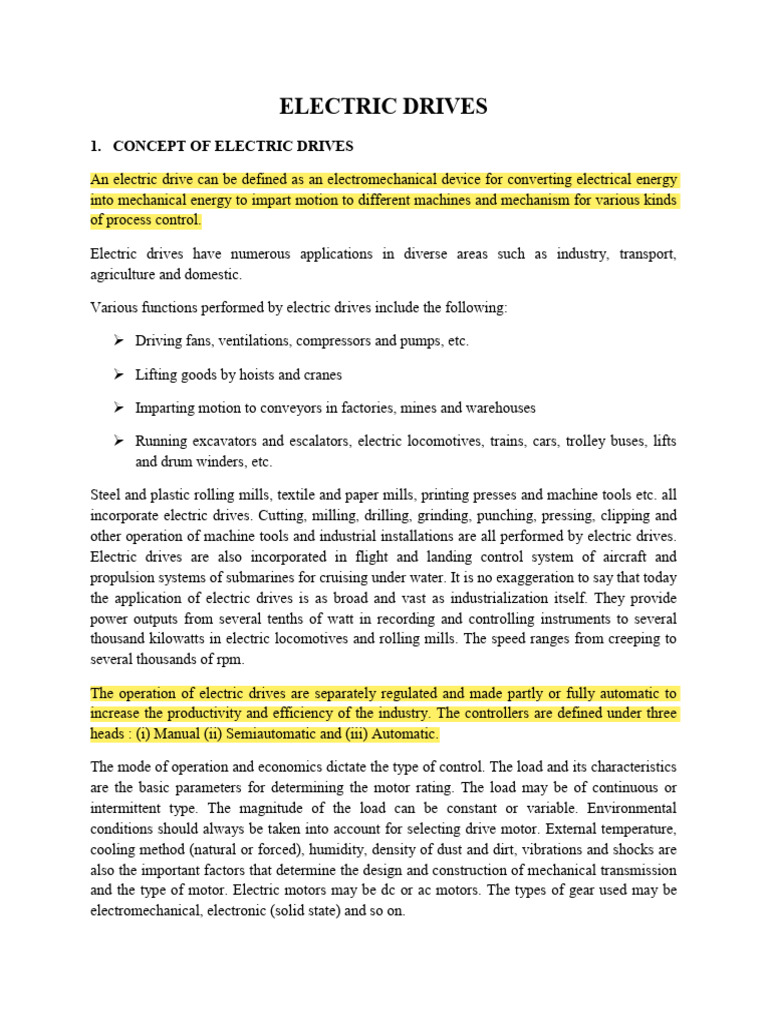 Electric Drives | PDF | Electric Motor | Power Inverter