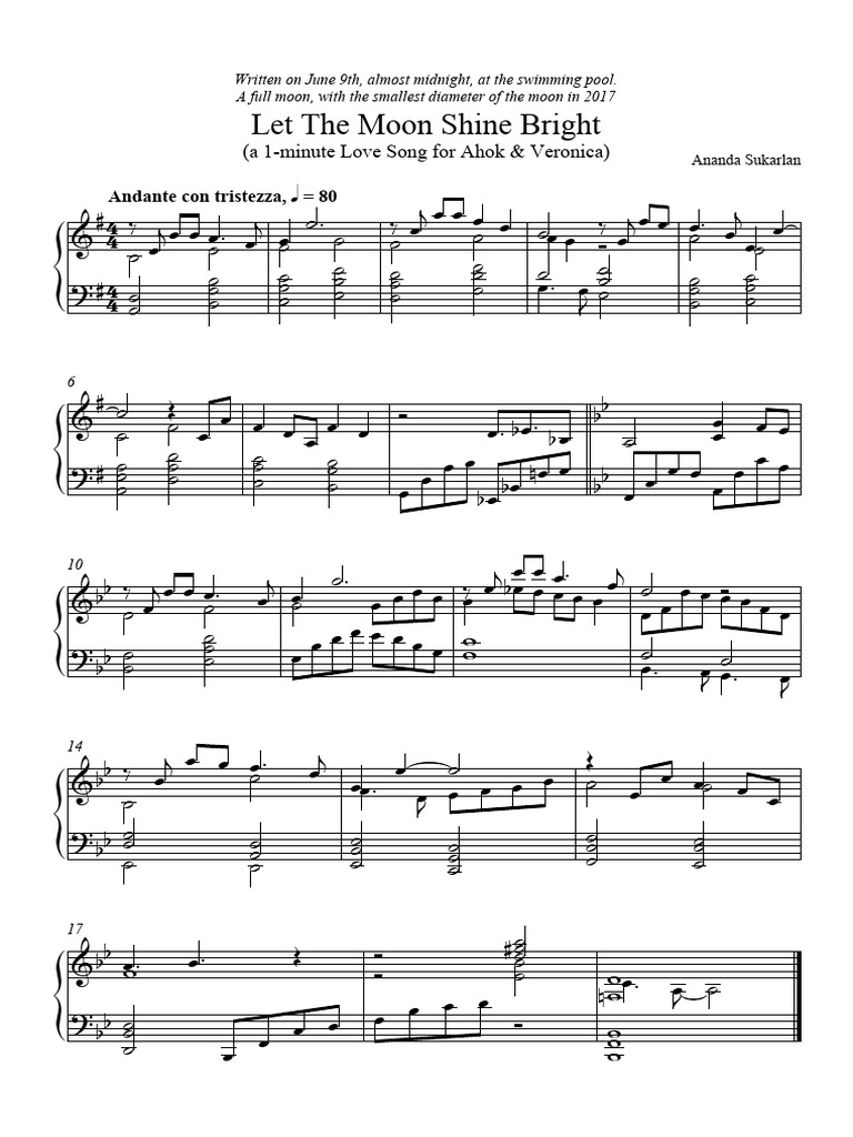 Let the Moon Shine Bright | PDF