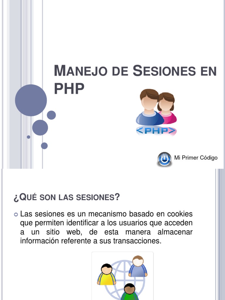 Manejo de Sesiones en PHP | PDF