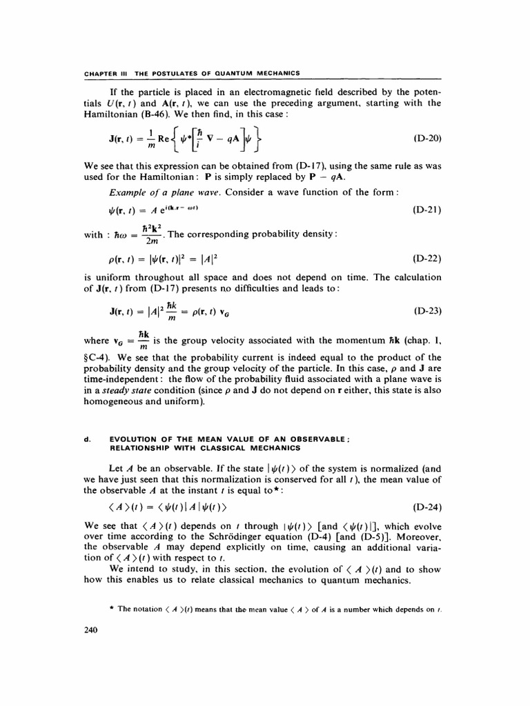RM QM Ehrenfest Theorem | PDF