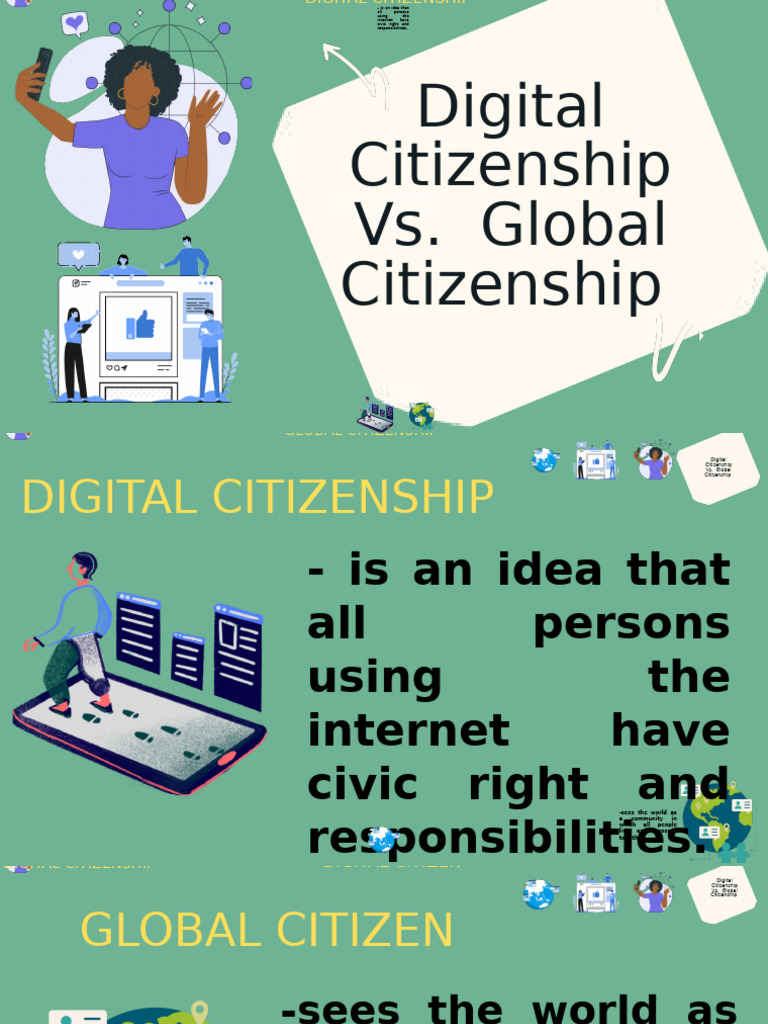Digital vs. Global Citizenship Explained | PDF | Altruism | Citizenship