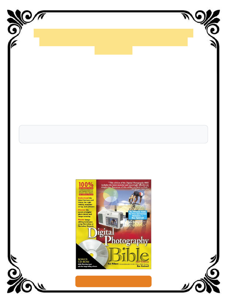 Digital photography bible 2nd Edition Ken Milburn ebook master edition ...