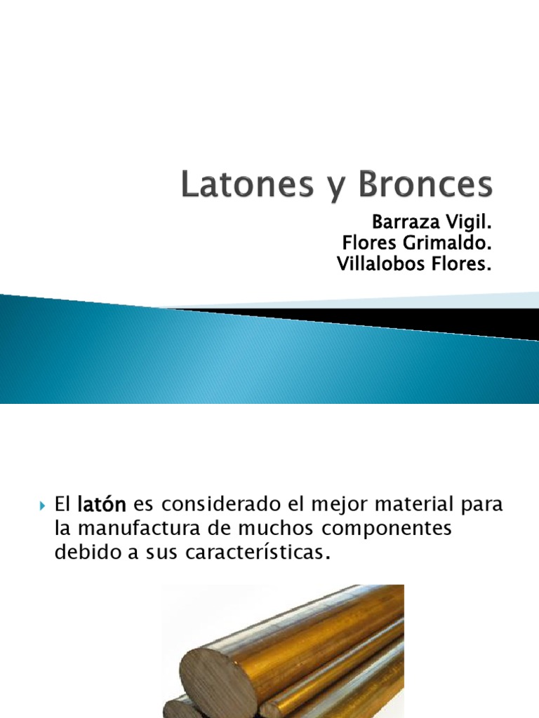 Latones y Bronces | PDF | Latón | Cobre